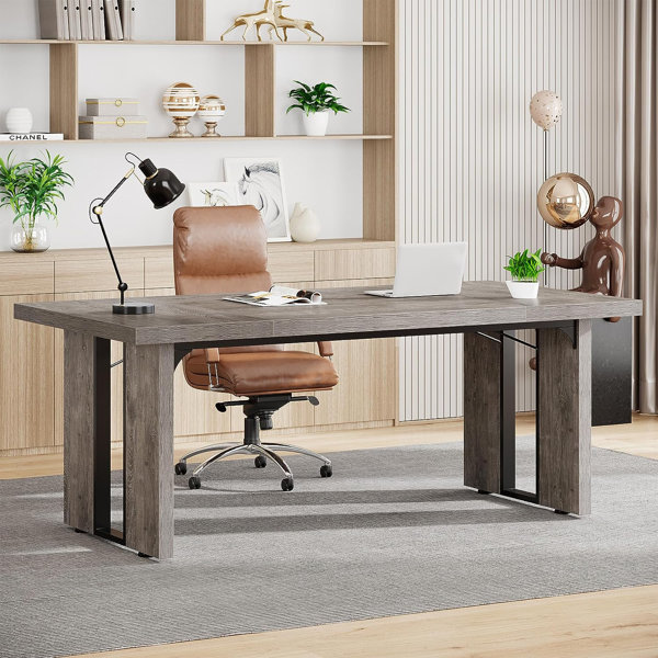 The Twillery Co.® Coleshill 70.9'' W Rectangle Executive Desk & Reviews | Wayfair